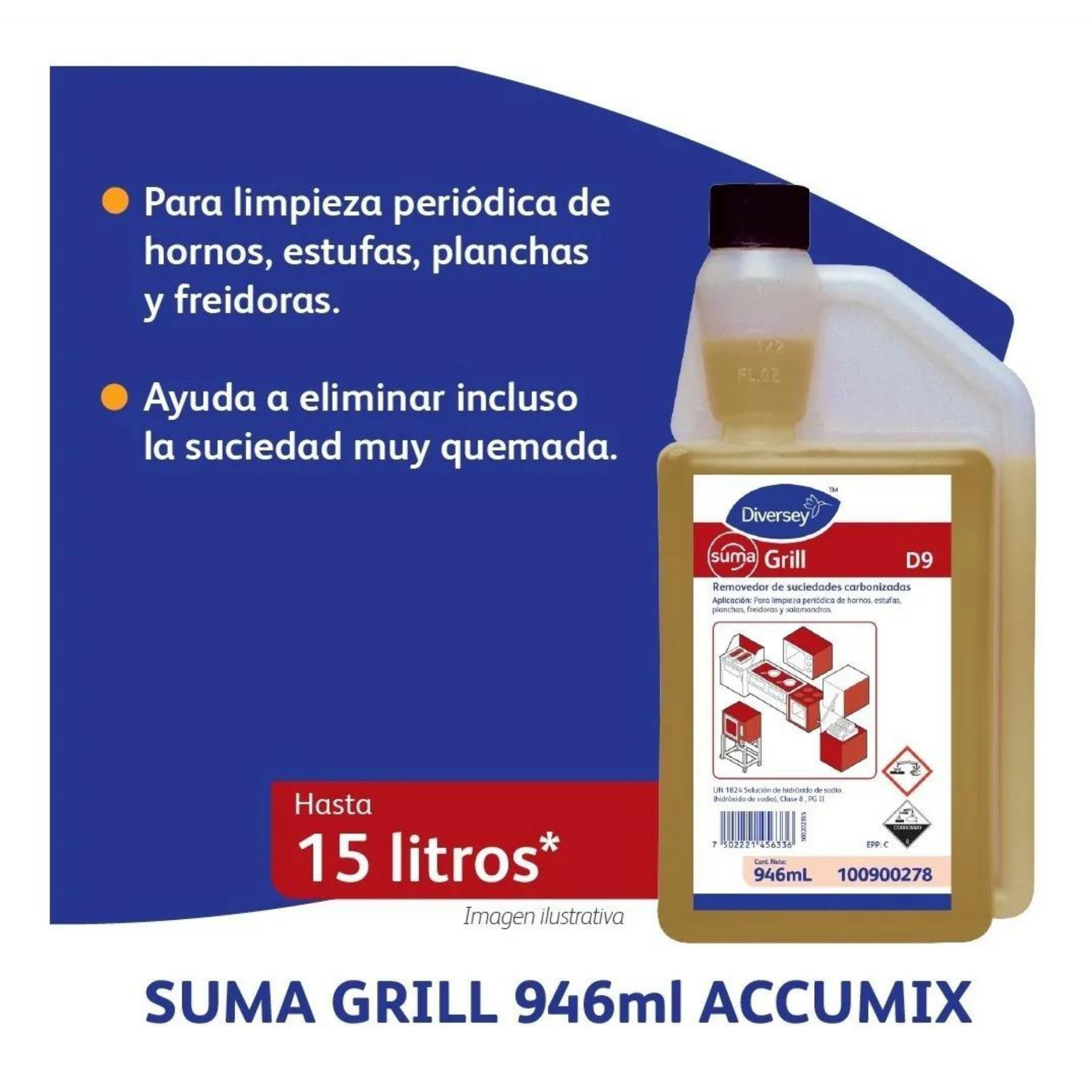Suma Grill D9 Removedor de suciedades carbonizadas (100846300 - 100900 ...